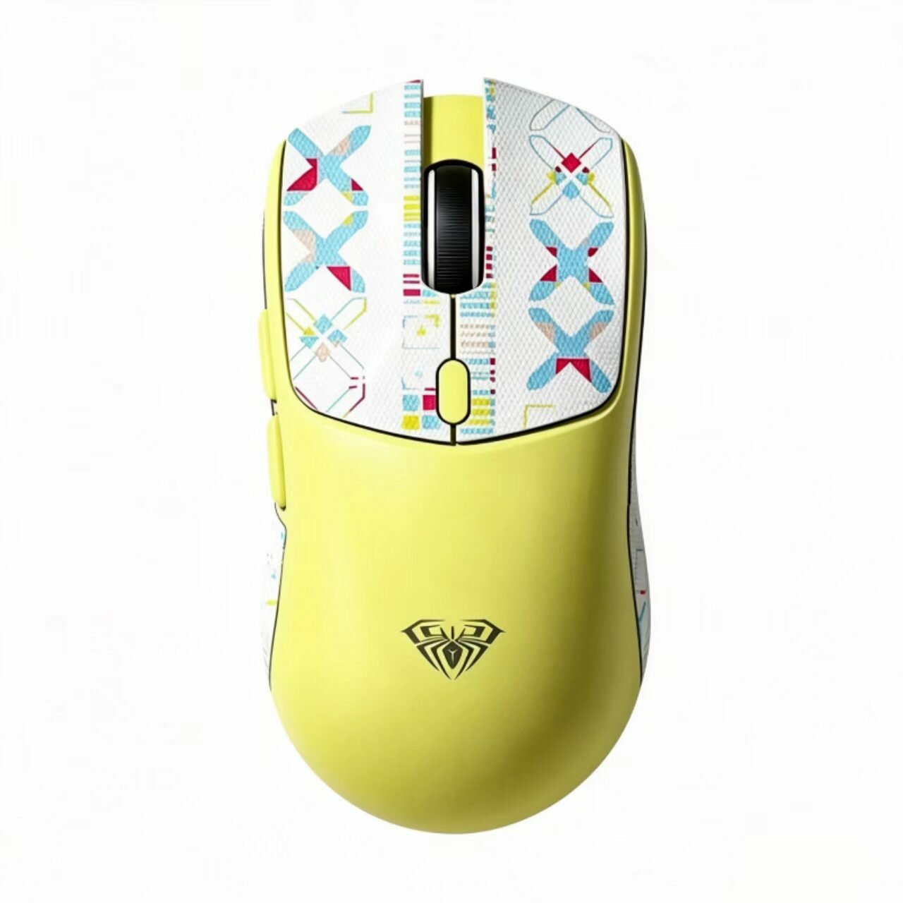 Игровая мышь AULA SC580X, беспроводная, три режима подключения, эргономичная, 500 mAh, лимонно-желтая