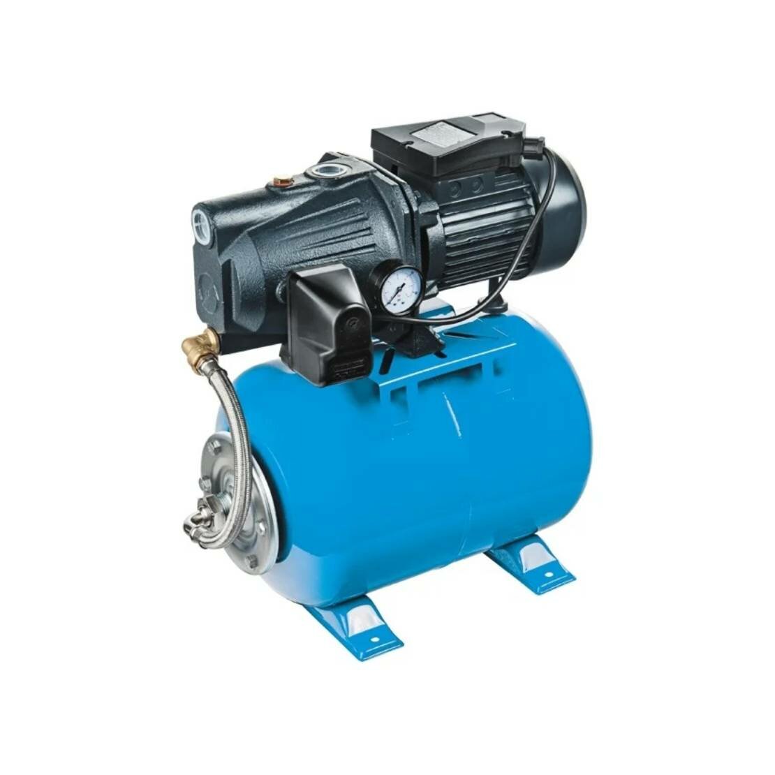 Автоматическая насосная станция Unipump Auto JET 80 L 49681, 24 л, 600 Вт, 50 л/мин, напор 38 м, чугун, синий