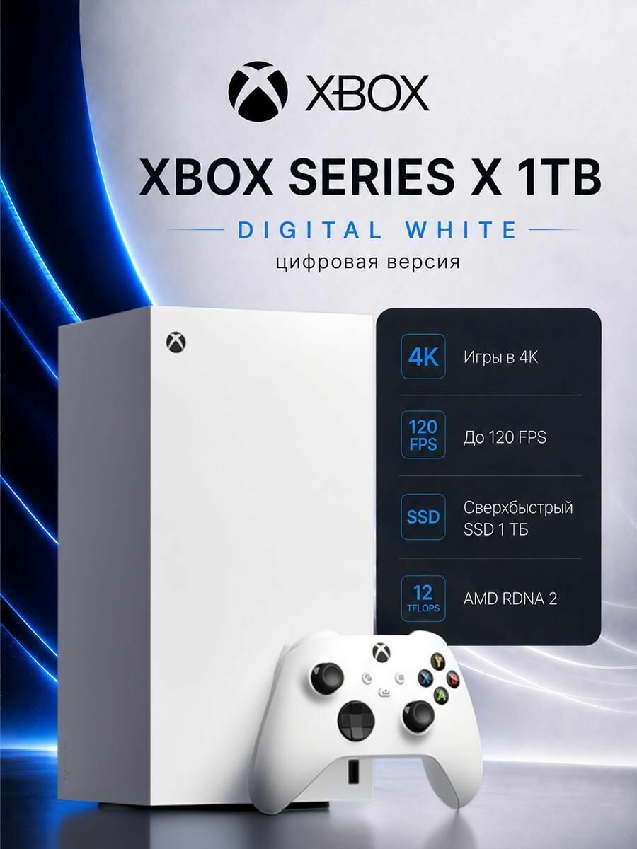 Игровая приставка Xbox Series X Console 1 ТБ SSD, Белая
