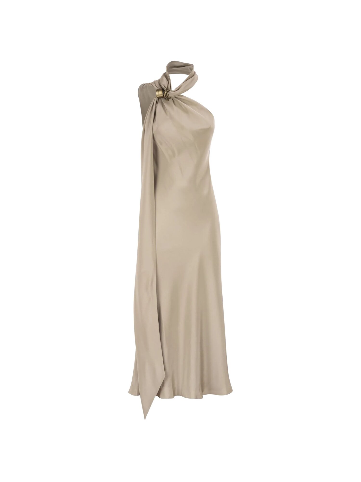 Платье One-shoulder draped maxi dress
