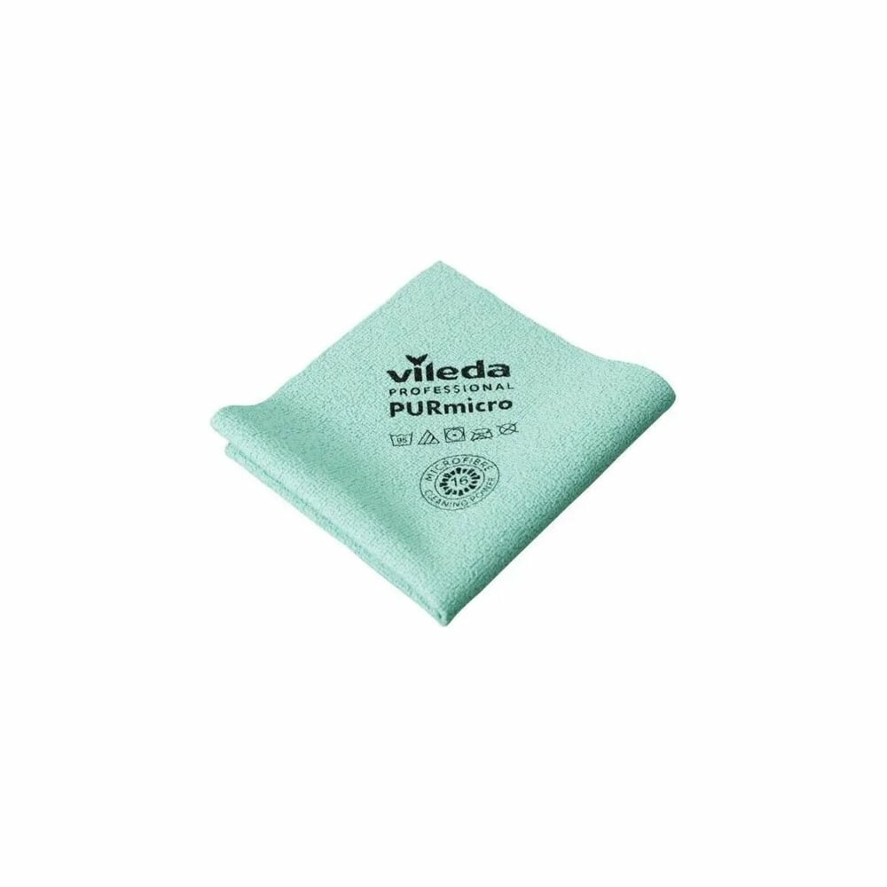 Салфетка Vileda Professional ПУРмикро Актив 38x35 см, зеленый арт 174070 25979