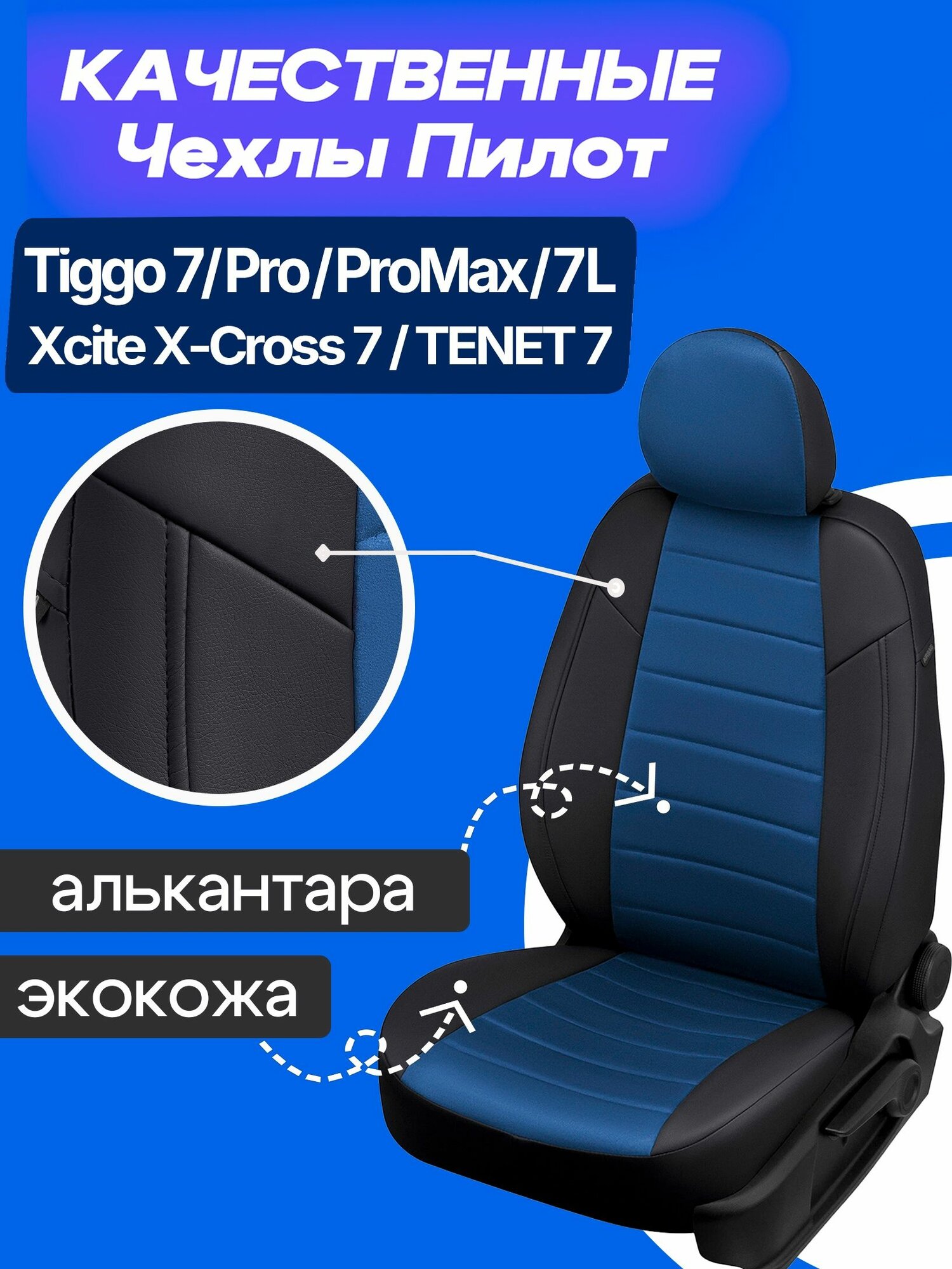 Чехлы на Чери тигго 7, 7 про, 7 про макс, 7 L, Тенет т7 Чехлы Алькантра и Экокожа Chery Tiggo 7,7 pro,7 pro max,7L, 2016 2017 2018 2019 2020 2021 2022 2023 2024 2025 2026 2027 года
