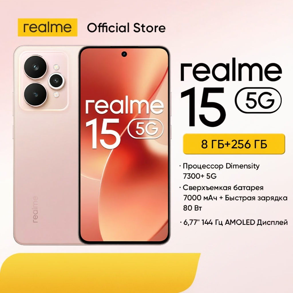 Смартфон Realme 15 5G, 8/256ГБ