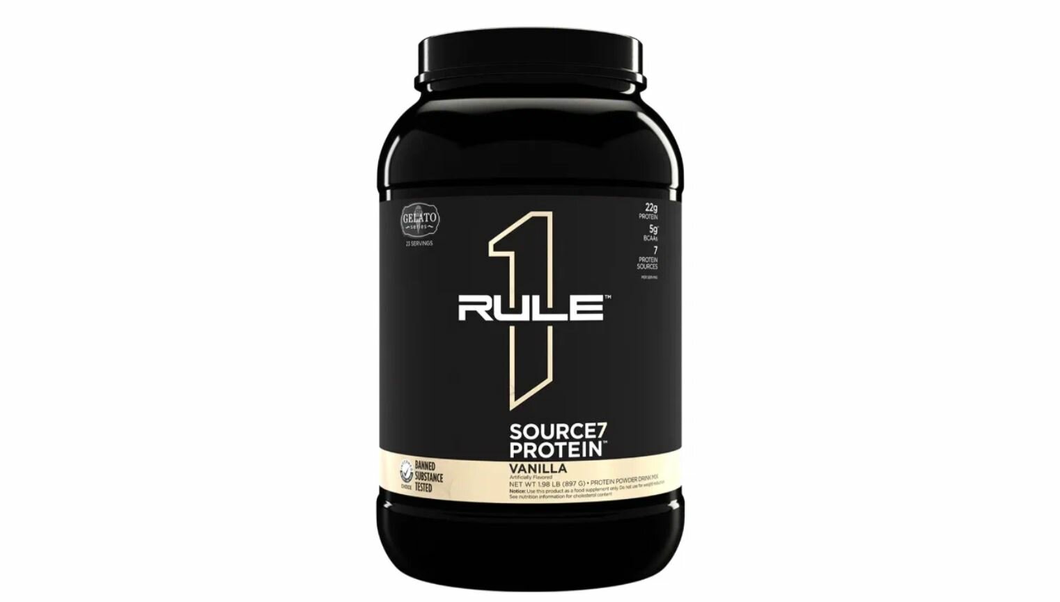 Протеин, Rule One SOURCE7 PROTEIN 0.9 кг порошок, (Vanilla) Ваниль