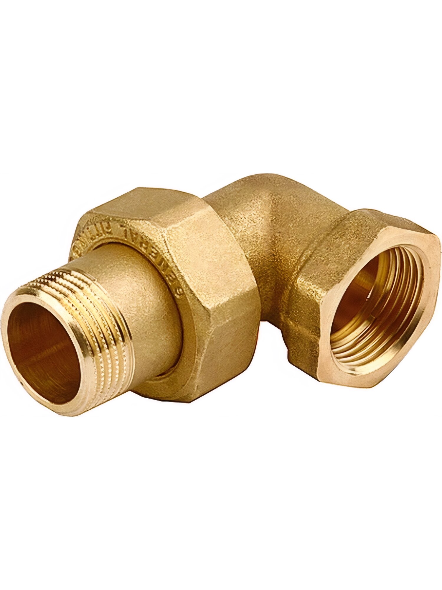 Угловой соединитель с накидной гайкой GENERAL FITTINGS гайка-штуцер, 3/4″