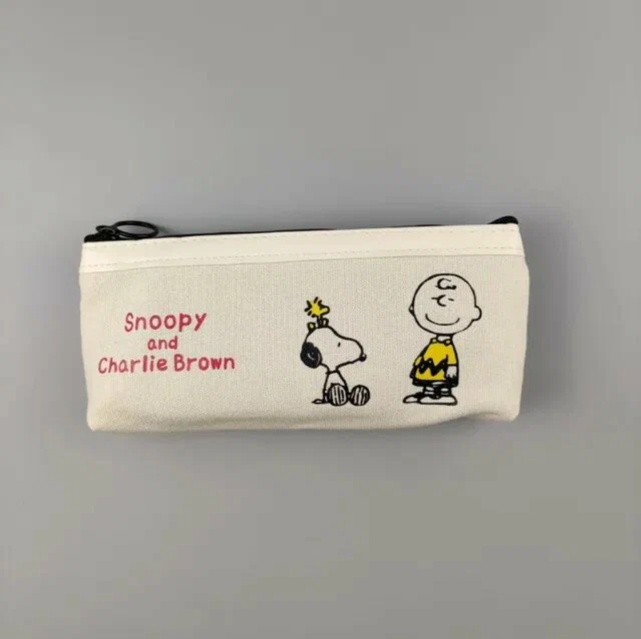 Сумка-карандаш MINISO "Snoopy", унисекс, текстиль, 19,5х3,5х9 см