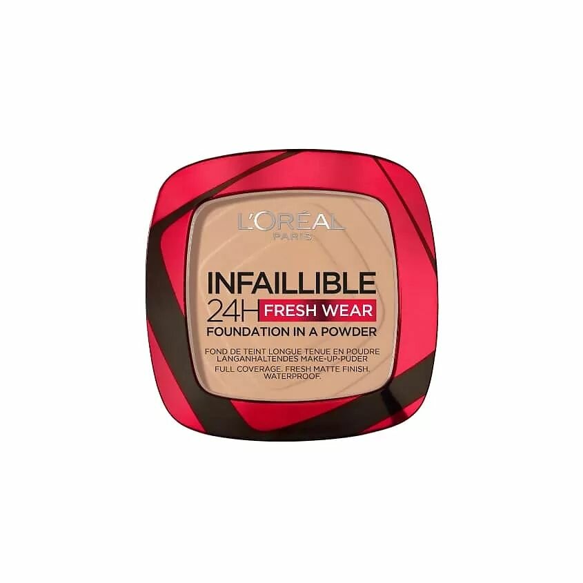 L'OREAL PARIS Компактная пудра Infaillible 24H Fresh Wear Foundation in a Powder, № 120 Vanilla, 9 г