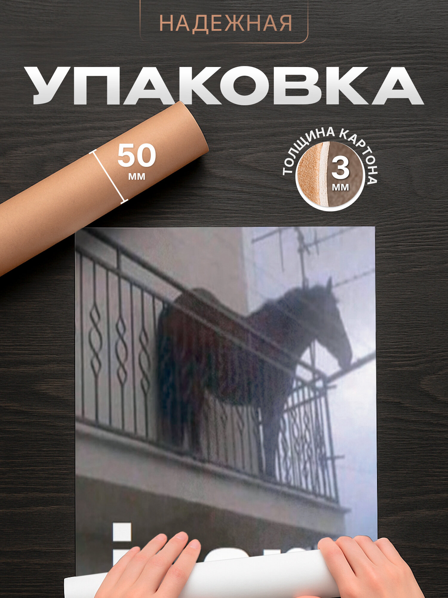 Плакат-мем "Конь-juan" — фото 1