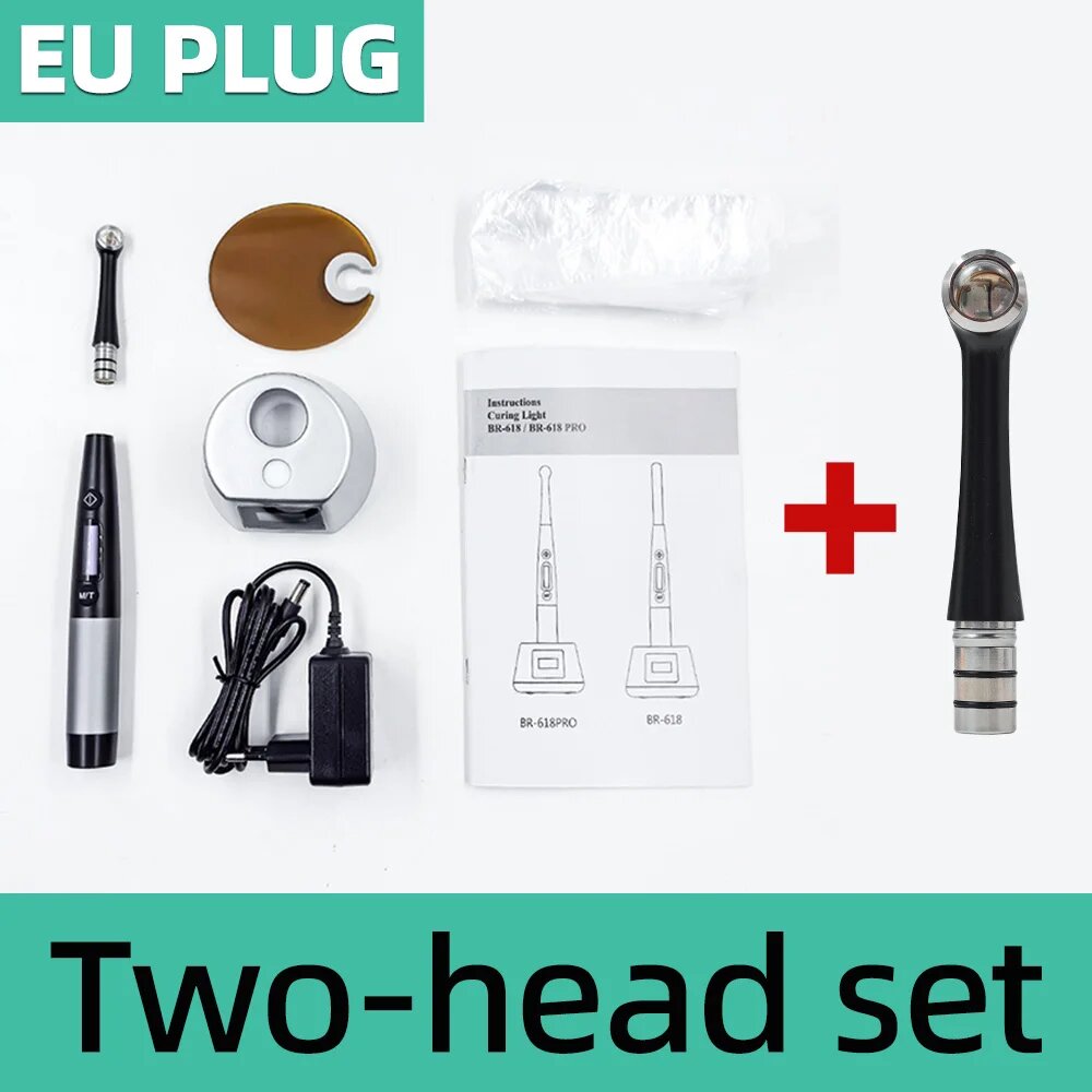Стоматологическая полимеризационная лампа EU plug, 2-х головная