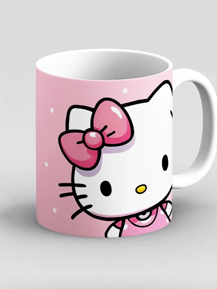 Кружка с приколом Hello Kitty Хеллоу Китти Хелоу Китти pink