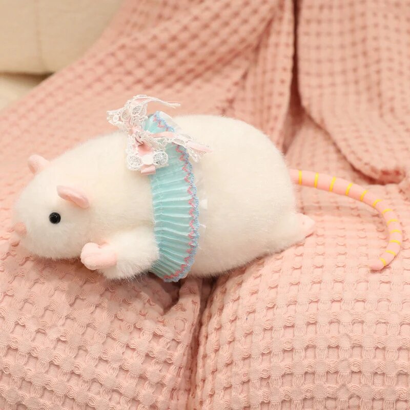 Мягкая игрушка плюшевая крыса Little CuCu Розовый, Bai Lan Fen 22cm