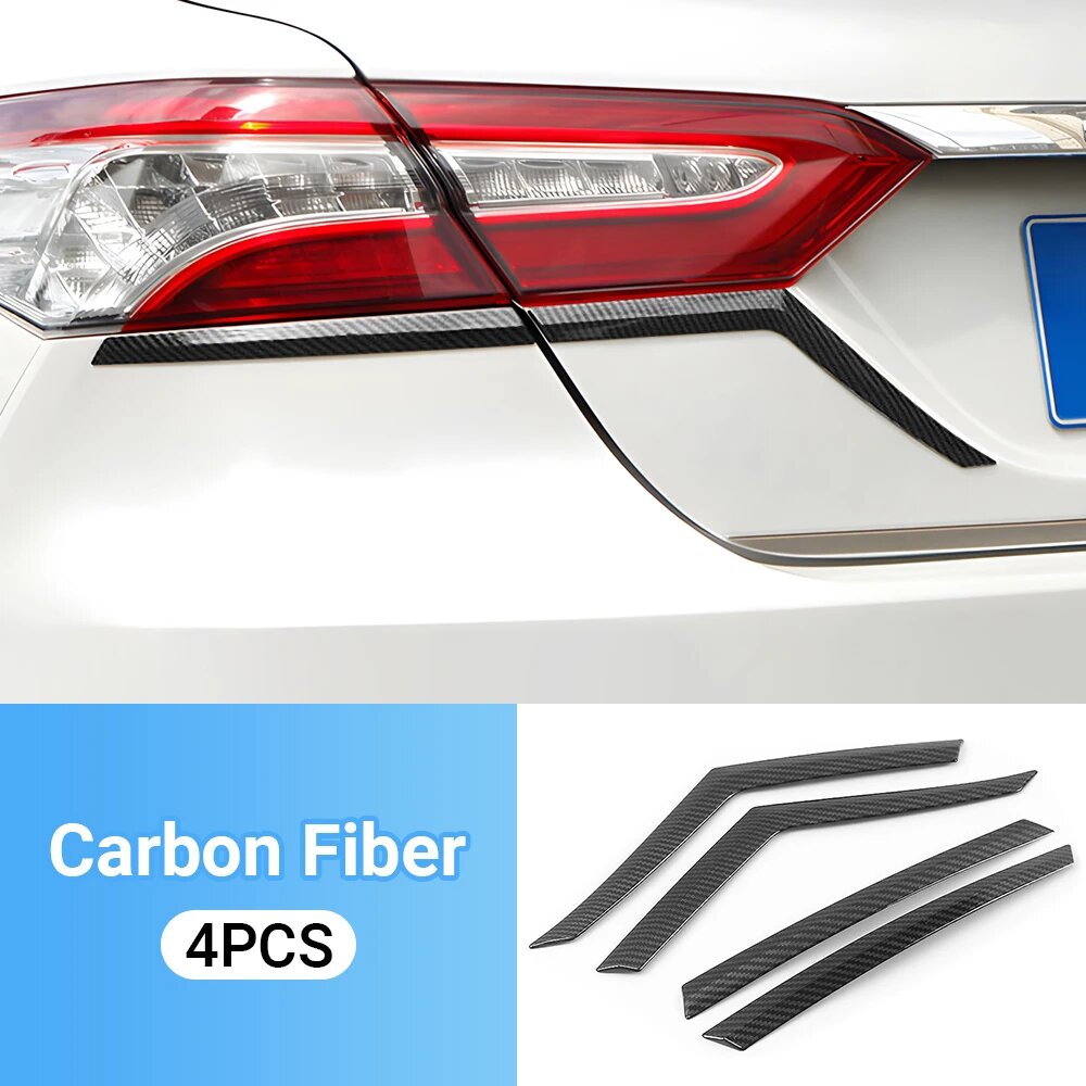 Декоративная Накладка На Задний Фонарь Toyota Camry 70 XV70 (хром), Наклейки На Задние Carbon fiber