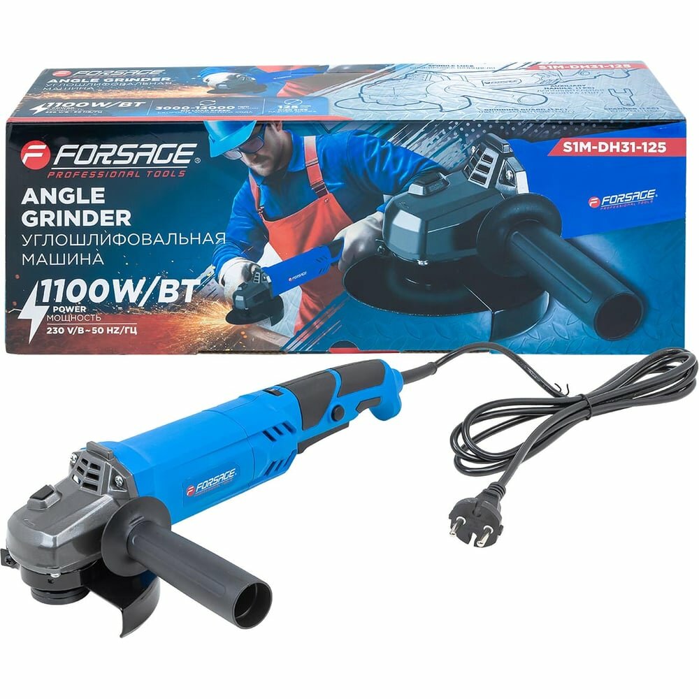 Машина углошлифовальная электрическая Forsage F-S1M-DH31-125(62011)