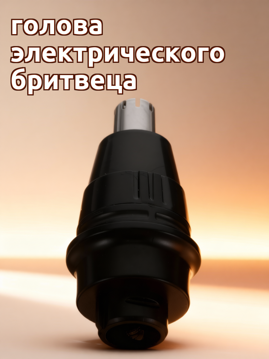 Электрический Триммер Для Носа И Лица С Головкой Для Подстрижки Бороды И Усов Водонепроницаемый 4 80X4 80X2 50Cm