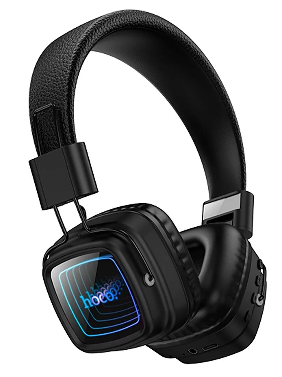Наушники Bluetooth накладные с микрофоном Hoco W72, цвет черный