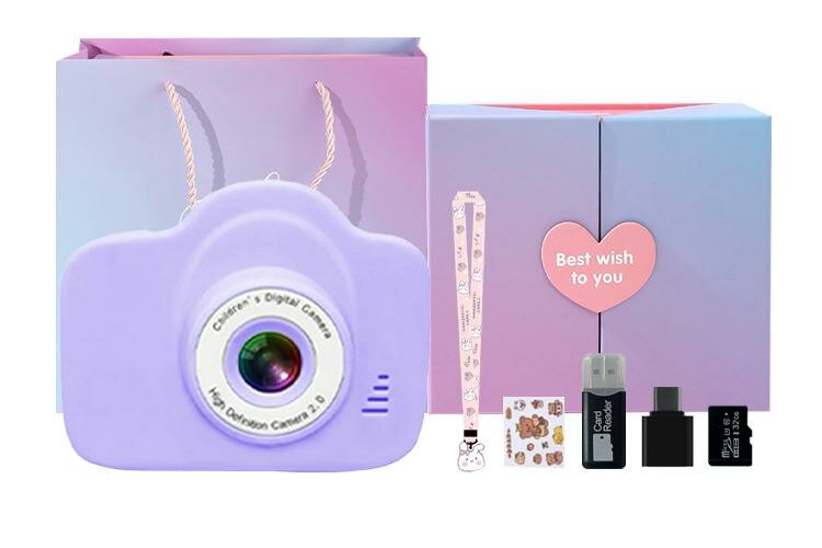 Детский цифровой фотоаппарат унисекс YUANJIXING 5898228, Cameras+64G Internal Memory Card+Card Reader+Android Phone Transfer