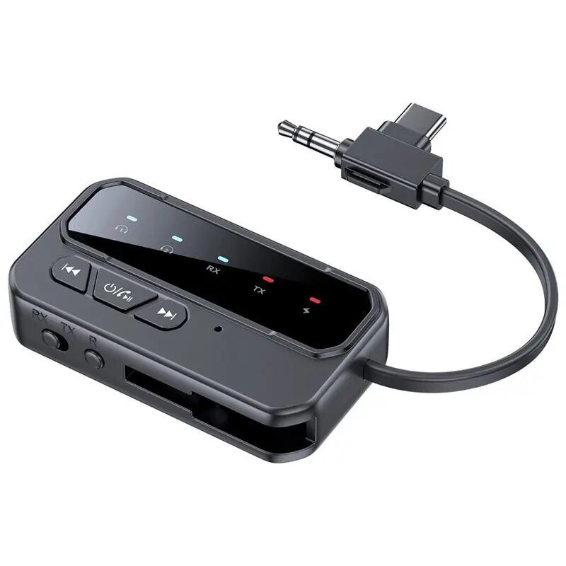 Аудиопередатчик XB-Bluetooth 3,5 мм AUX с микрофоном, беспроводной музыкальный адаптер для наушников, ПК, телевизора, автомобиль