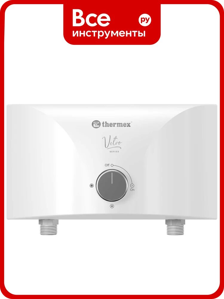 Электроводонагреватель проточный Термекс THERMEX Vetro 6500 combi ЭдЭБ04866, 6500 Вт, стекло