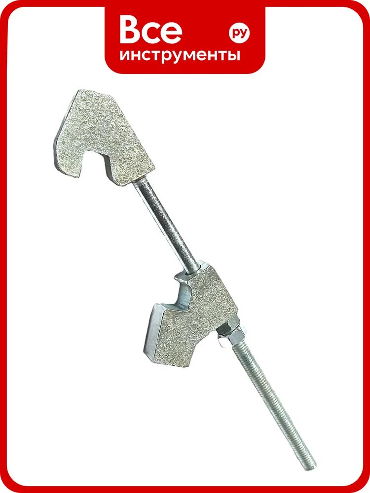 Крепление AVIS L-FIX M8 03-003-0-200, стальной зажим‑уголок с цинковым покрытием, резьба М8 для надёжного монтажа