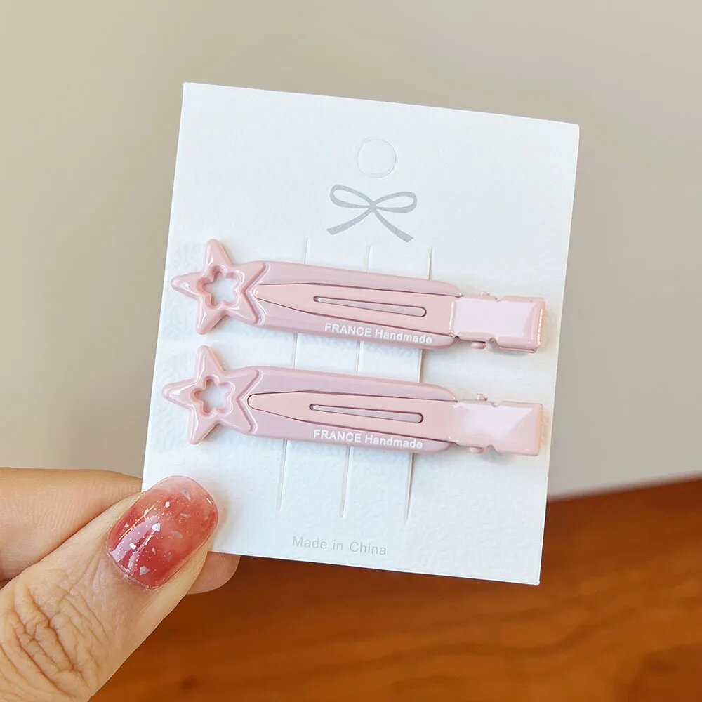 Заколка-утка Dopamine Color для боковой челки Розовый, 18 Naked Pink Pair