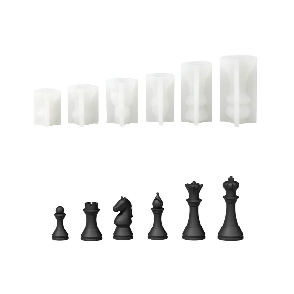 Формы для шахматных фигур из силикона GBhouse set