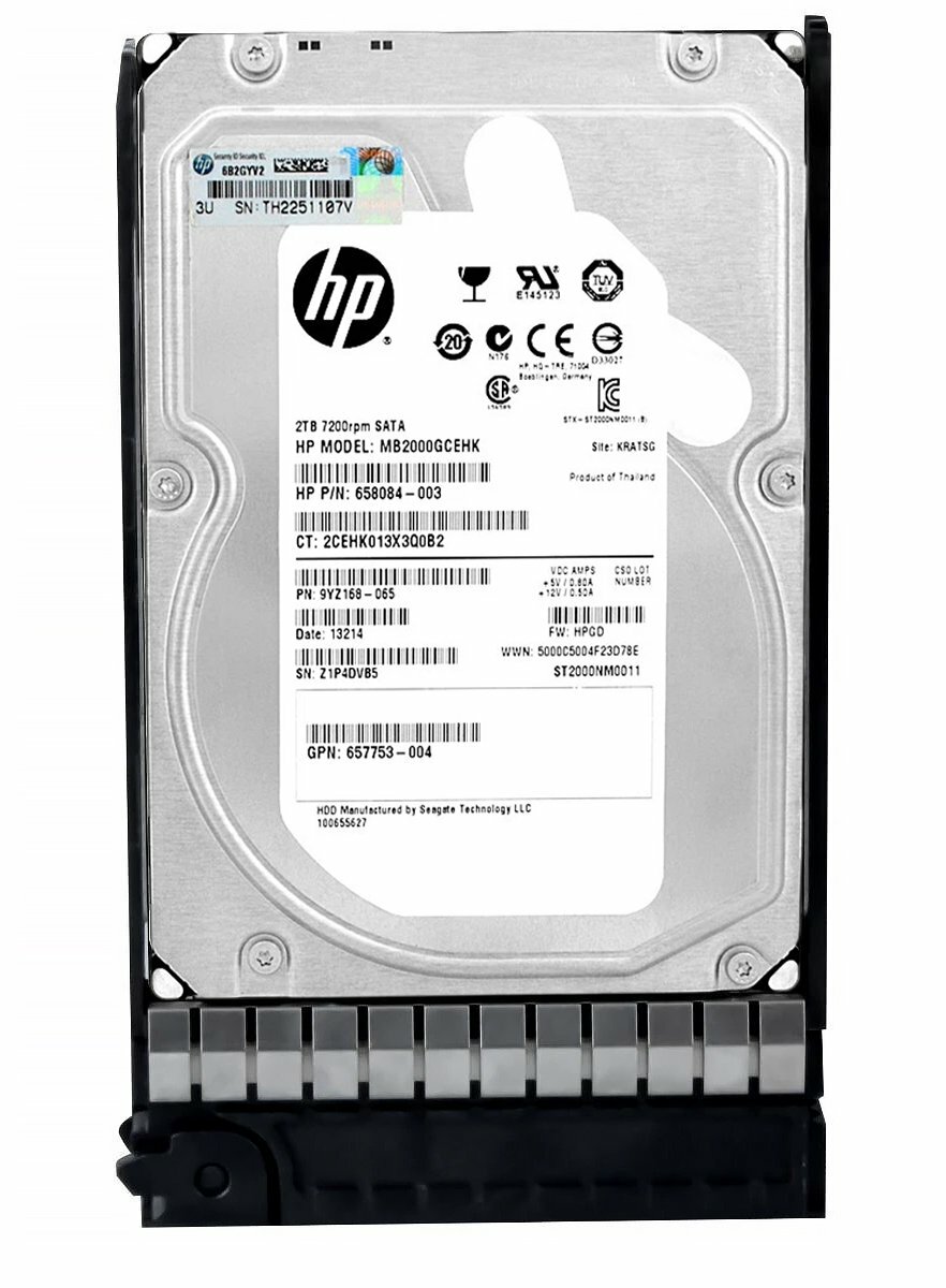 Жесткий диск HP 2Tb 7200 SATAIII 3.5" HDD 9YZ168-065