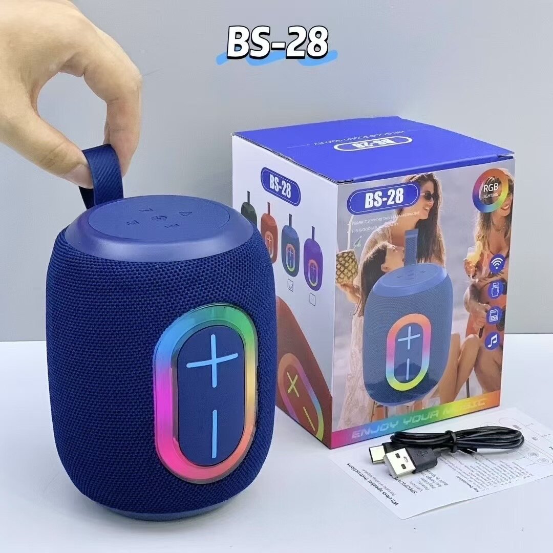 Беспроводной Bluetooth-колонка с глубоким басом, компактная портативная колонка для улицы с карт-слотом для музыки и