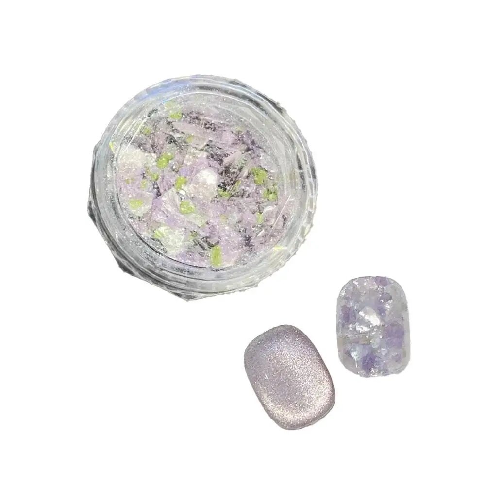 Фиолетовый глиттер для ногтей Dreamy Purple C