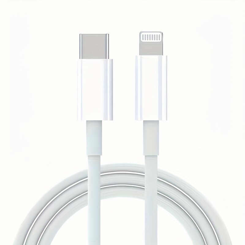 Кабель Lightning - USB, 1 м, белый, быстрая зарядка 20W PD, совместим с iPhone 14/14 Plus/14 Pro/14 Pro Max/13/13 Pro/12/12 Pro/12 Pro Max/11 и iPad