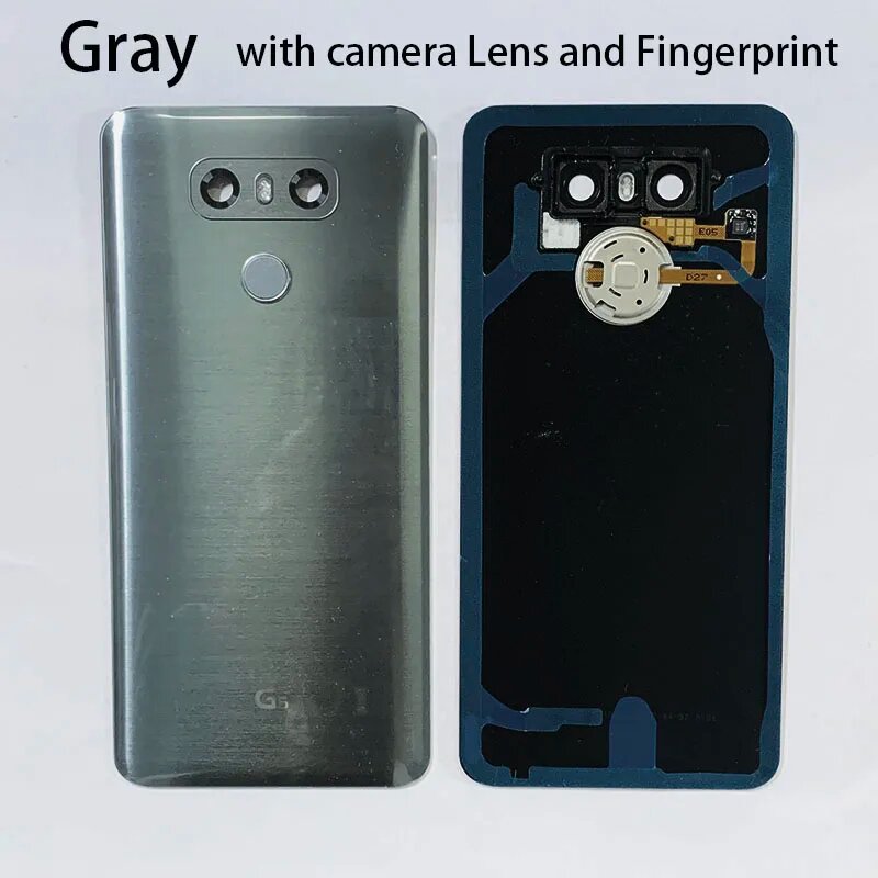Для LG G6 LS993 US997 VS998 H870 стеклянный задний корпус крышка батарейного отсека Серый, Gray
