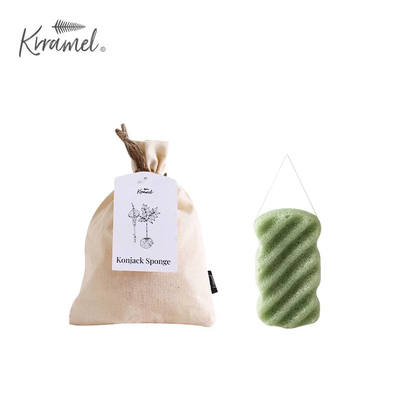 KRRAMEL подарок на день рождения konjac для мытья лица сжатая губка нежная мягкая хлопковая губка для глубокого