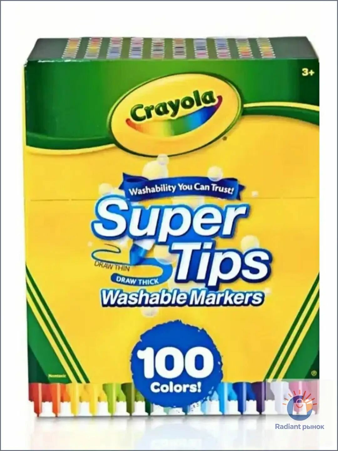 Crayola Набор карандашей, вид карандаша: Акварельный, Цветной, 100 шт.