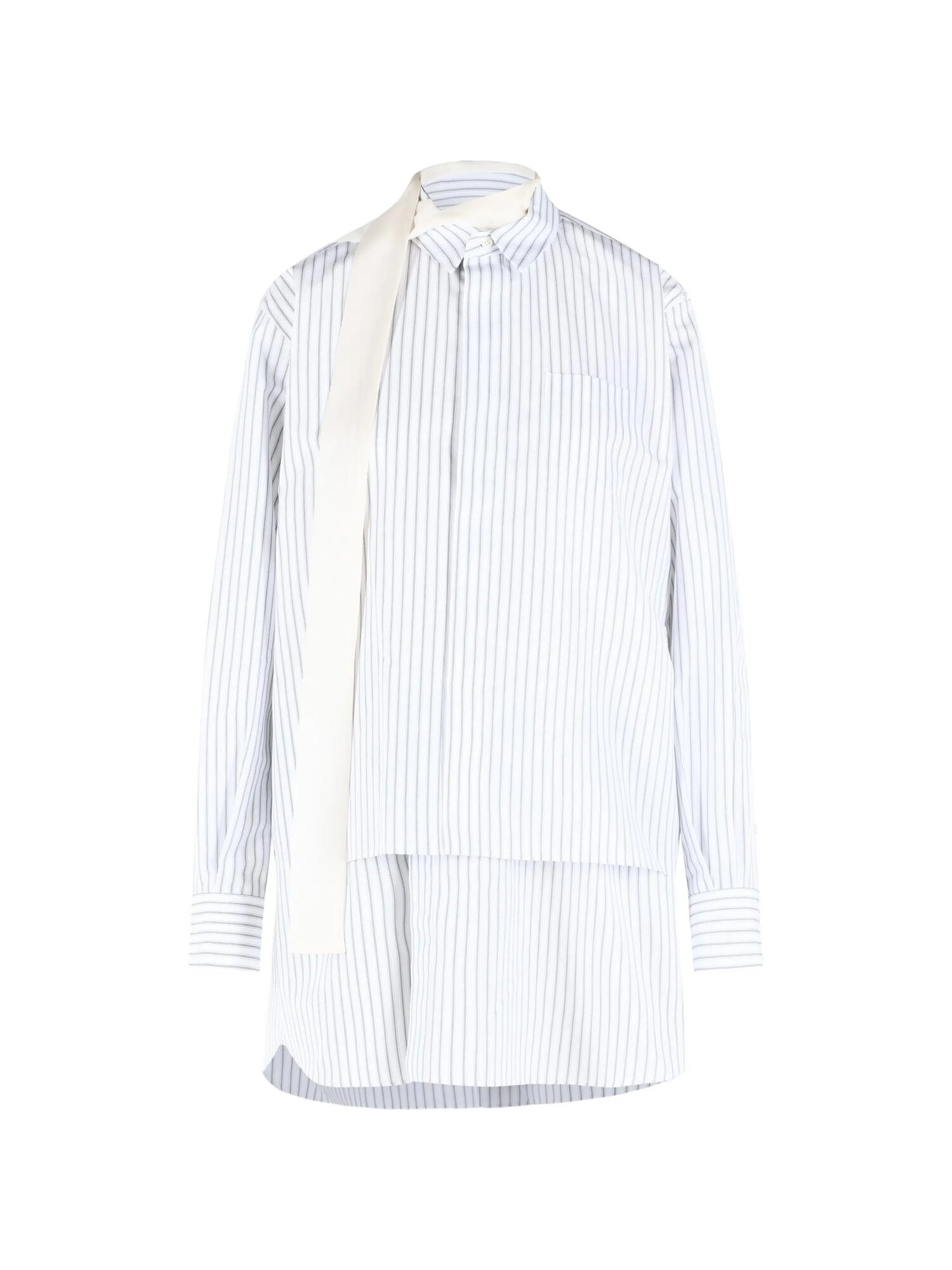 Платье Striped scarf-detail mini dress