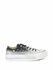 Кроссовки Converse Glitter-effect sneakers, размер 9 US, серебристый/красный