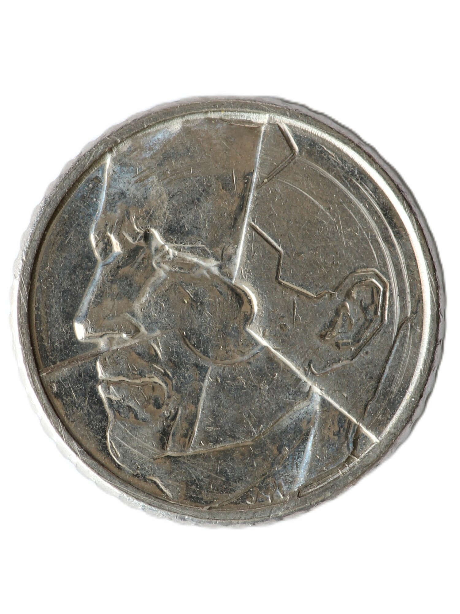 Подлинная монета 50 франков 1987 года Бельгия BELGIQUE