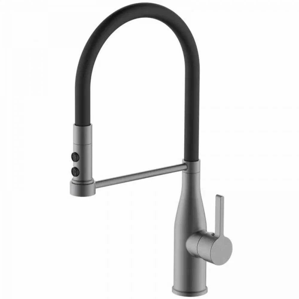 Смеситель для кухни MIXXUS PREMIUM SUMMER 017 GRAPHITE REFL.BLACK