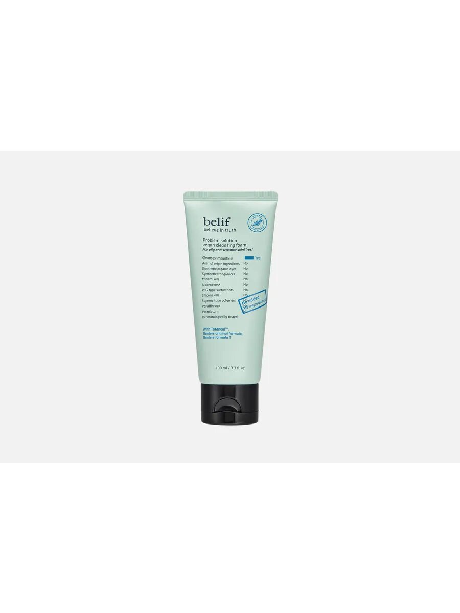 BELIF Problem solution Vegan cleansing foam Очищающая 100мл