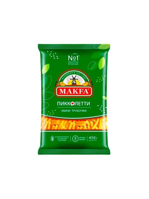 Makfa Макаронные изделия Пикколетти, Трубочки Мини, 450 гр.