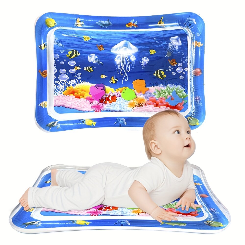 Водяной игровой коврик Медуза квадратный белый для младенцев и малышей