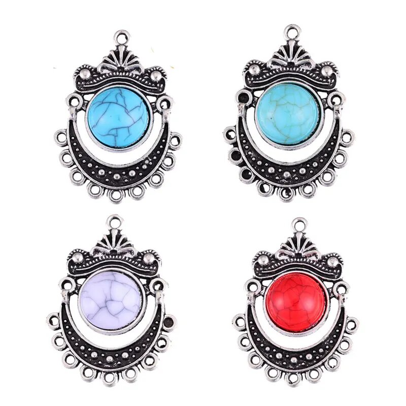 Соединители для бижутерии, Ancient silver mixed, 5 шт