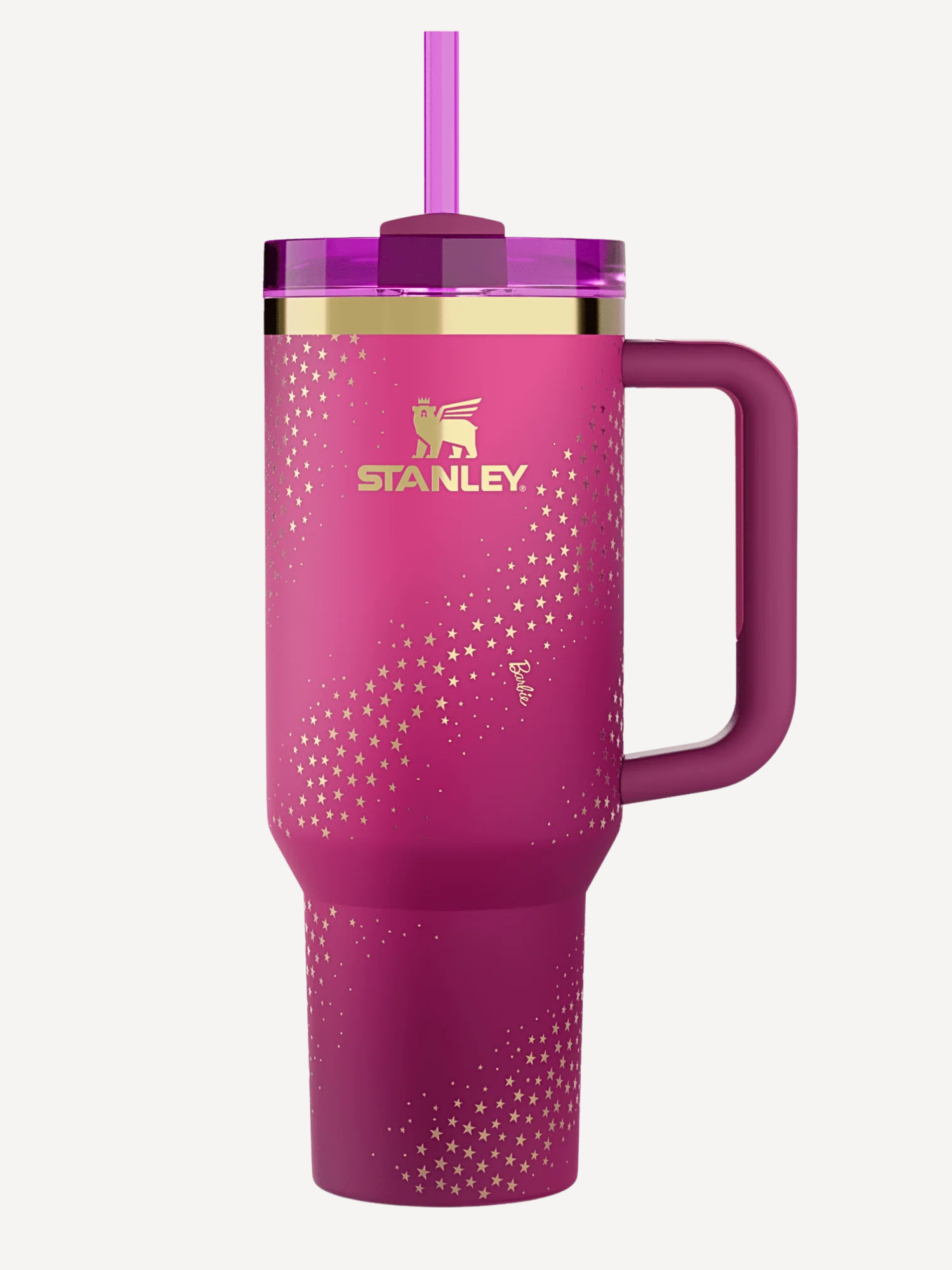 Термокружка Stanley Quencher H2.0 FlowState 1.18 л (40 oz), с трубочкой, цвет розовый, лимитированная коллекция Barbie 70’s Superstar, оригинал США
