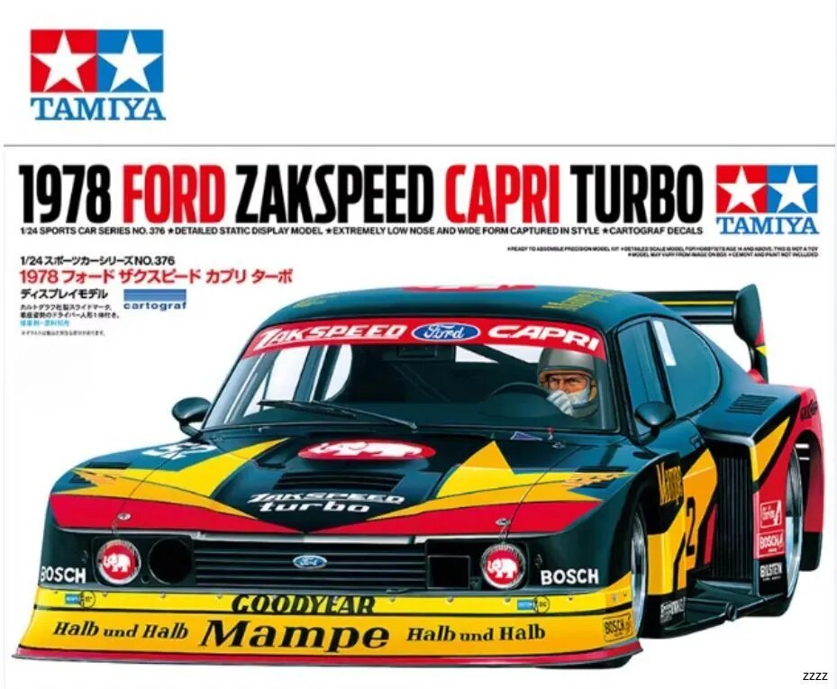 TAMIYA 24376 1/24 1978 год Форд Zakspeed Capri Пластиковая модель автомобиля