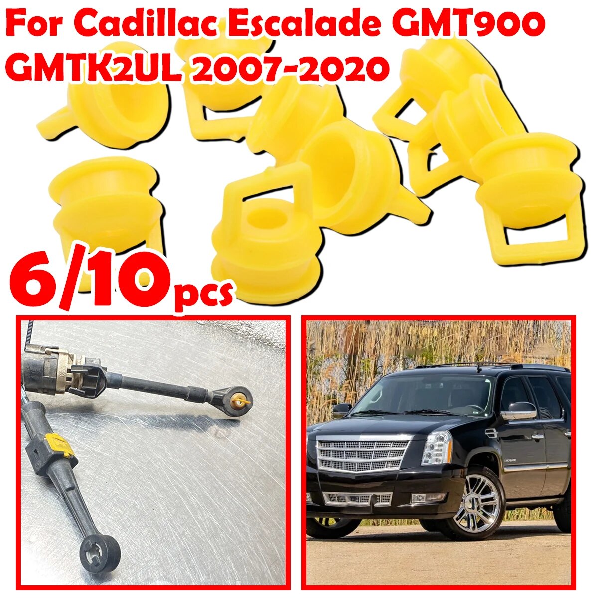 6/10 шт. для Cadillac Escalade GMT900 GMTK2UL 2007-2020, автомобильный трос переключения 6PCS