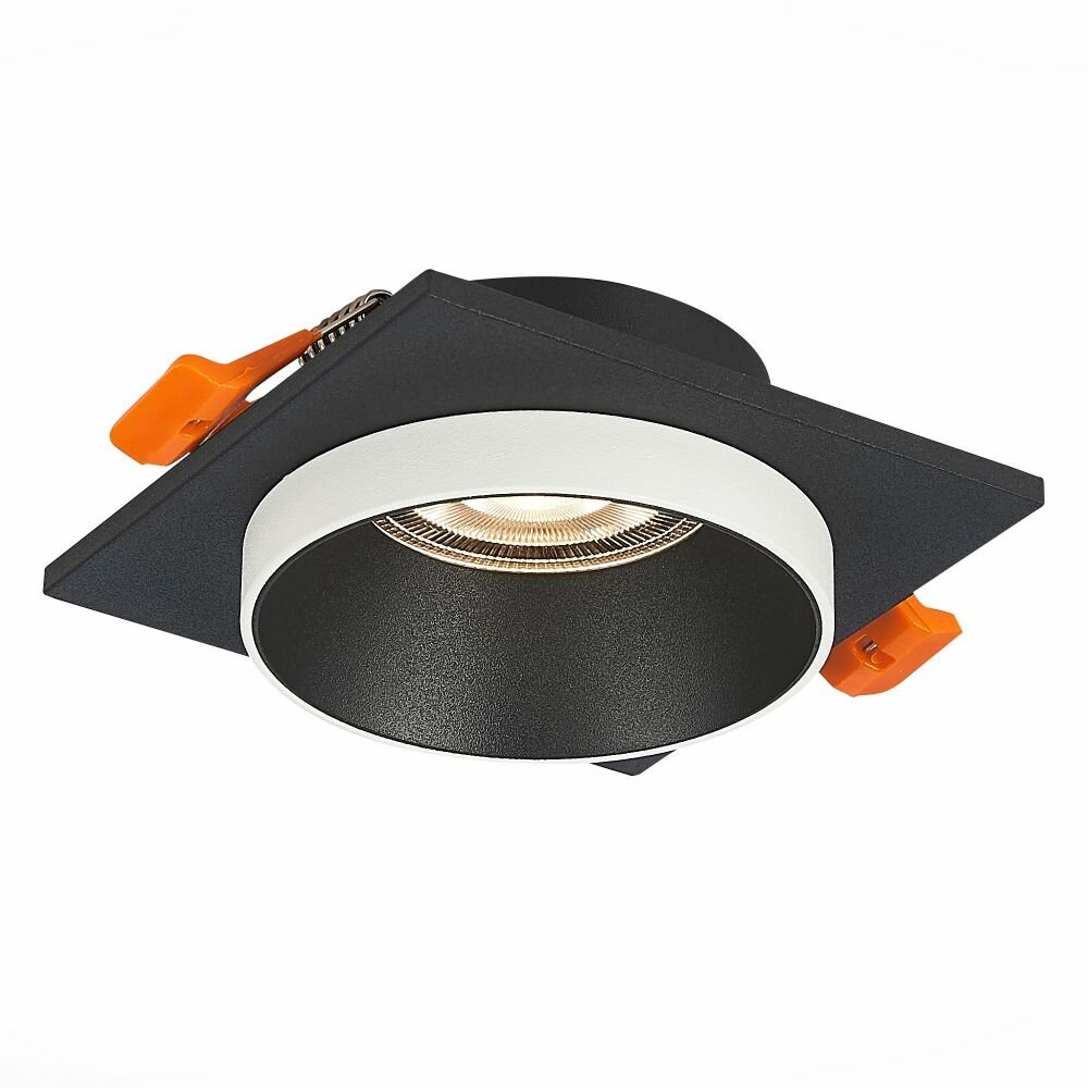 ST206.418.01 ST-Luce Св-к встр. Черный GU10 1*50W L92xW92xH38 220V Без ламп.