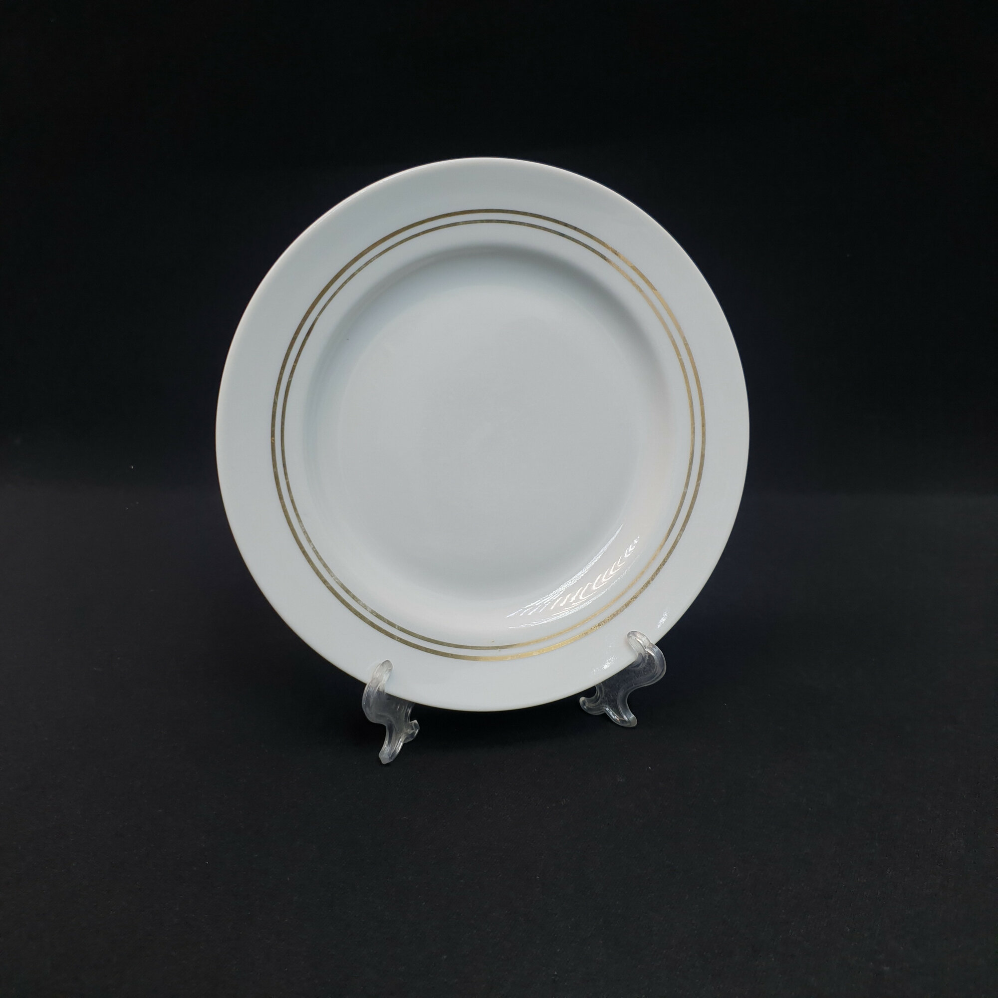 Винтажная десертная тарелка Дулево, фарфор 175 мм, СССР