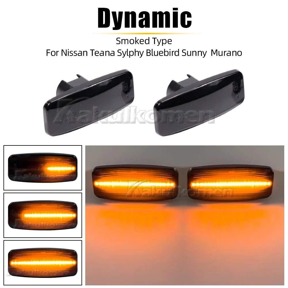Для Nissan Teana Sylphy/Almera Bluebird Sunny Teana J31 Cefiro/Maxima Murano New-Dynamic Smoked