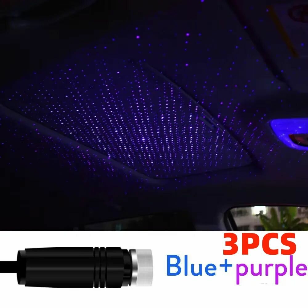 Двухголовый LED Ночник Звездного Неба, USB Питаемый Галактический Звездный Проектор