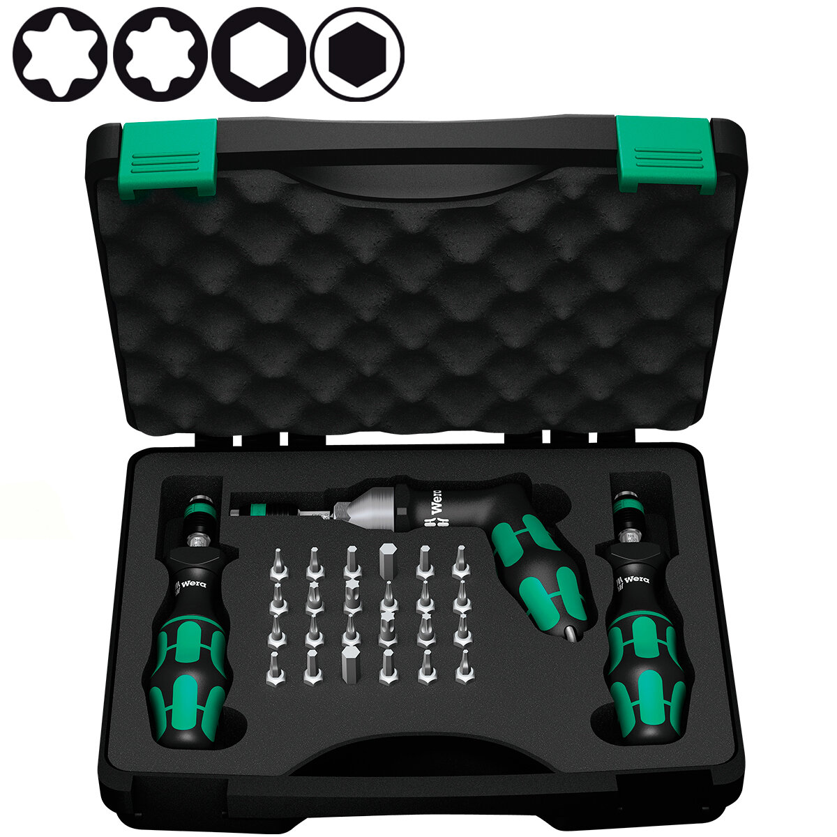 Набор WERA 7440/41/42, динамометрические отвертки Kraftform 0,3-6,0 Нм 074739