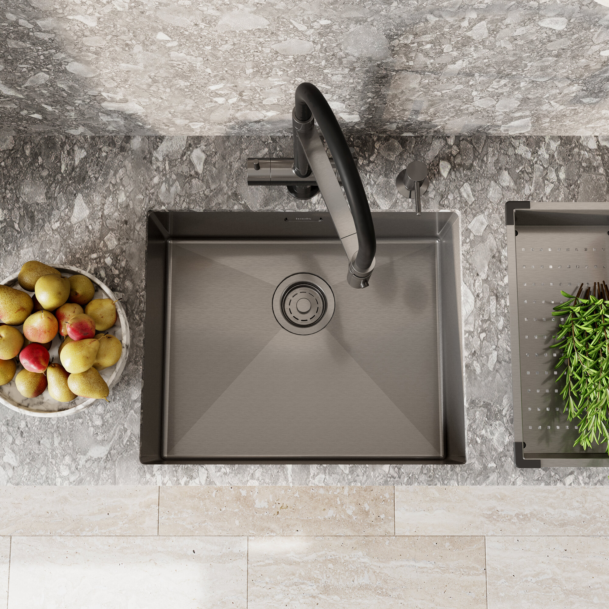 Мойка IDDIS Эдифис (Edifice) EDI54G0i77 нержавеющая сталь универсального монтажа графит 540*440