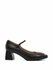 Туфли SERGIO MORETTI Croc-effect plaque pumps, размер 40, черный
